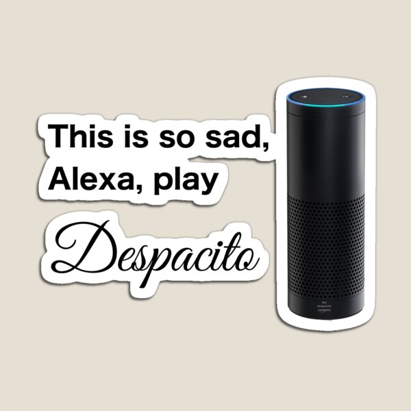 This Is So Sad Alexa Play Despacito Magnets | Redbubble