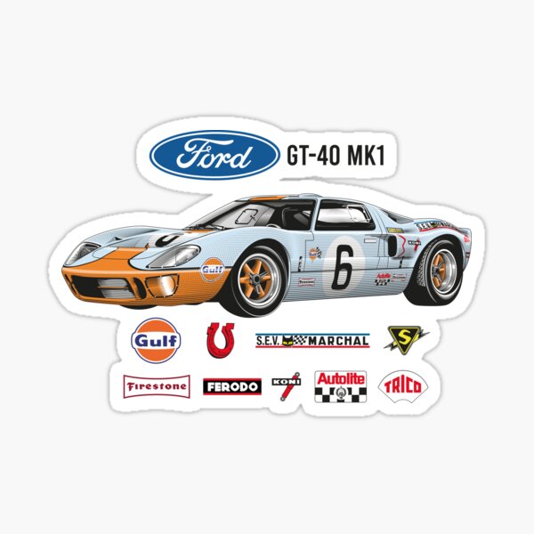 Sticker: Gt40 | Redbubble