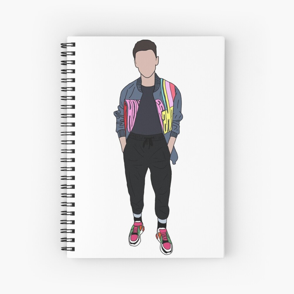 Cuaderno de espiral «Noah Schnapp Dibujo» de rosyhsop | Redbubble
