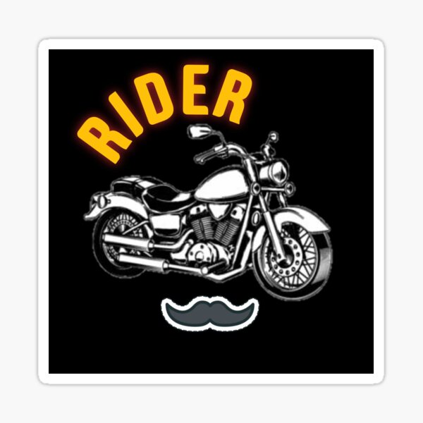 "RIDER" Sticker by mangalgill | Redbubble