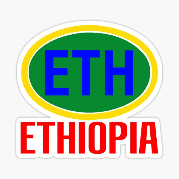 "ETHIOPIA" Sticker by IMPACTEES | Redbubble