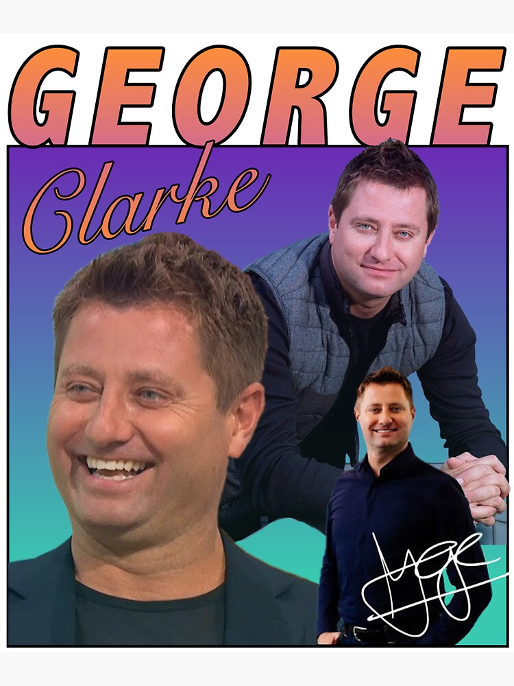 "George Clarke" Sticker for Sale by gibbosgarms | Redbubble