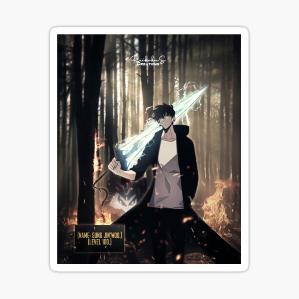 "Sung Jin Woo" Sticker by Reikokus | Redbubble