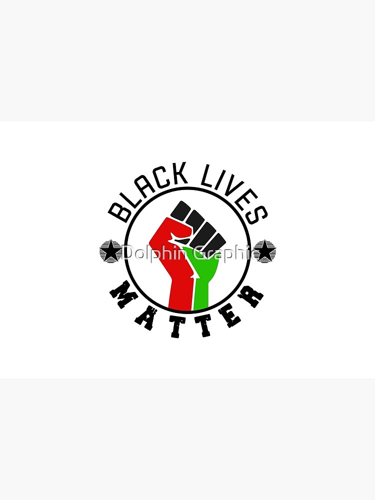 "BLM Black Lives Matter with hand sign stars Circle African History ...