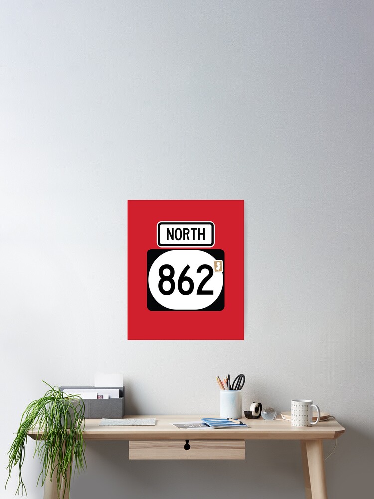"New Jersey State Route 862 (Area Code 862)" Poster for Sale by SRnAC ...