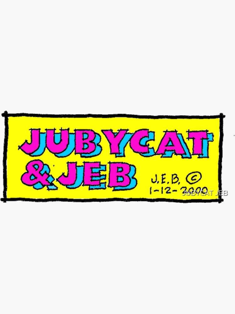 "JUBYCAT & JEB BANNER" Sticker for Sale by jessecruz2985 | Redbubble