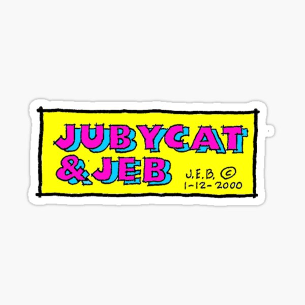 "JUBYCAT & JEB BANNER" Sticker for Sale by jessecruz2985 | Redbubble