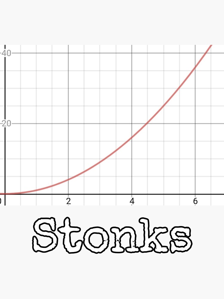 "Stonks Graph Design" Sticker for Sale by Caleb-Turner | Redbubble