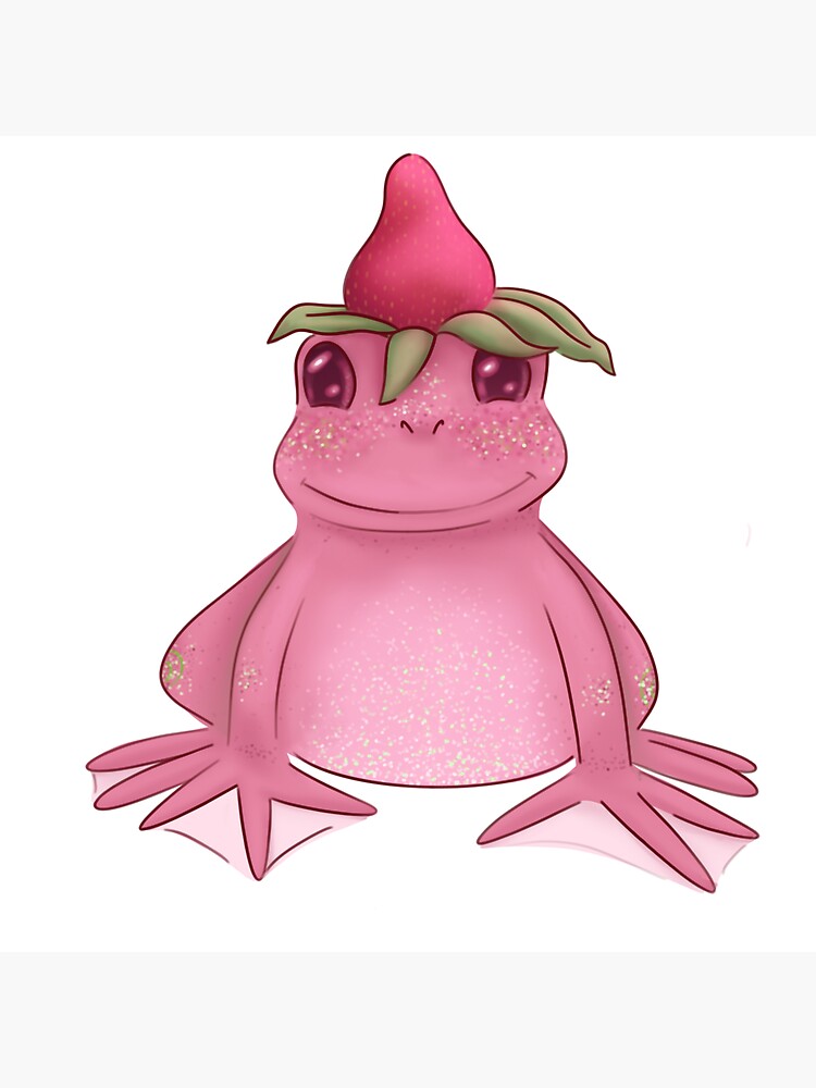"Strawberry Frog " Sticker for Sale by amelia47 | Redbubble
