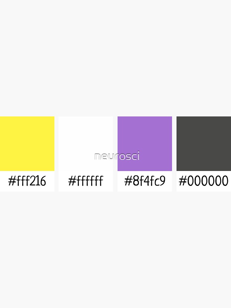 "Paint Swatches - Non-Binary Colours" Sticker for Sale by neurosci ...