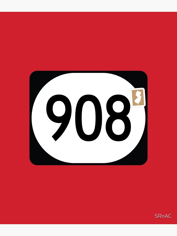 "New Jersey State Route 908 (Area Code 908)" Poster for Sale by SRnAC ...