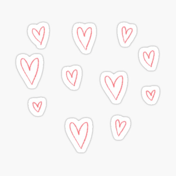 "Heart Sticker Pack" Sticker by alianathoo | Redbubble