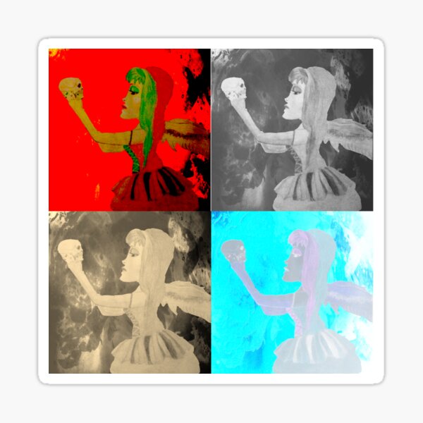 "Gothic Fairy Squared" Sticker by kcrystalfriend | Redbubble