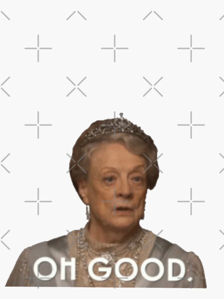 "oh good" Sticker for Sale by AdlDisEye | Redbubble