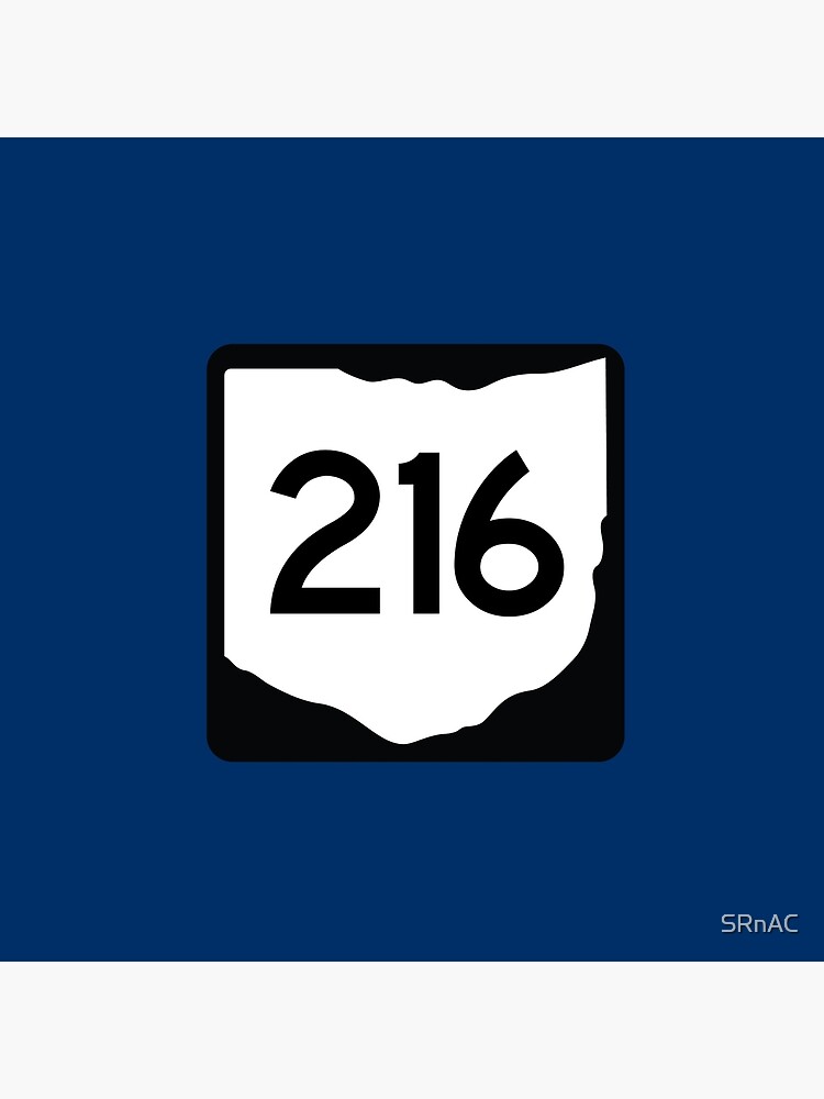 "Ohio State Route 216 (Area Code 216)" Throw Pillow for Sale by SRnAC ...
