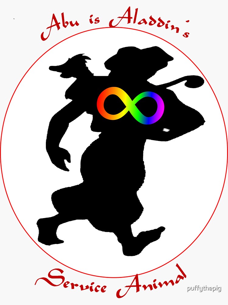 "autism pride aladdin" Sticker for Sale by puffythepig | Redbubble