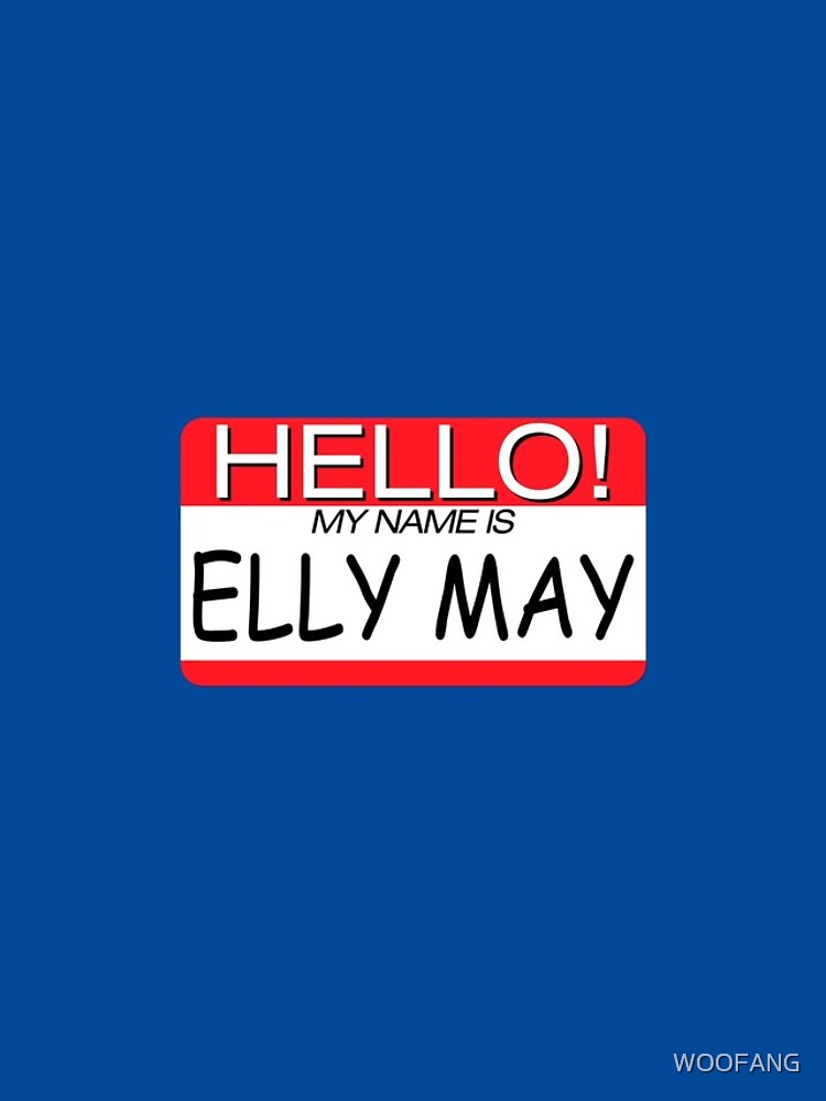 ""HELLO! MY NAME IS ELLY MAY" NAME TAG" iPhone Case for Sale by WOOFANG ...