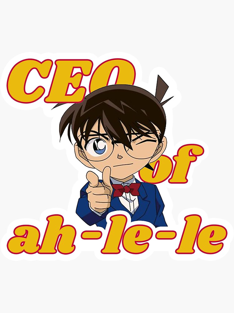 "Detective Conan Sticker" Sticker for Sale by cayleymcc | Redbubble