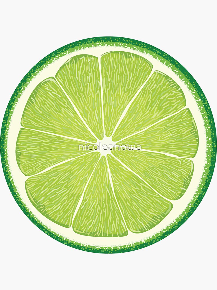 "Lime Sticker" Sticker for Sale by nicoleanowa | Redbubble