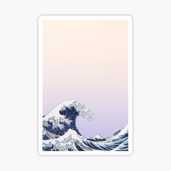 "Great wave sticker" Sticker by Stickersbyzoey1 | Redbubble