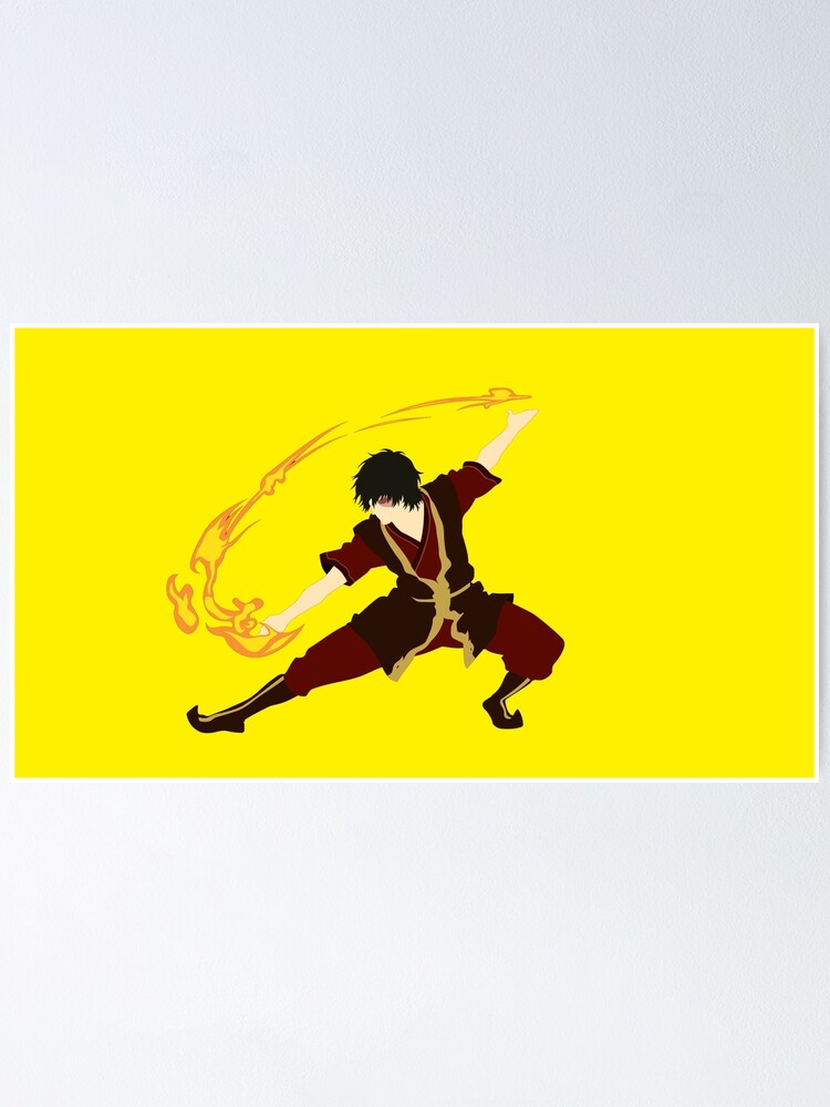 "Zuko here firebender sticker" Poster for Sale by Anime-Dude | Redbubble