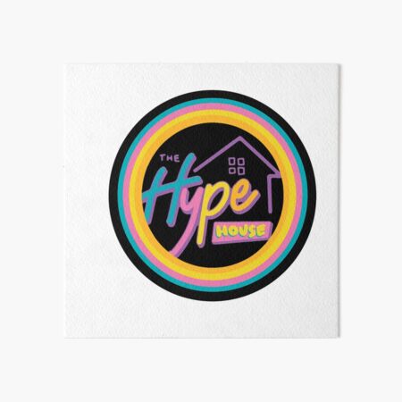 "The Hype house logo sticker bright " Art Board Print by bryonydawson ...