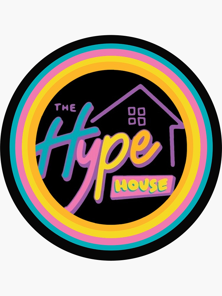 "The Hype house logo sticker bright " Sticker by bryonydawson | Redbubble