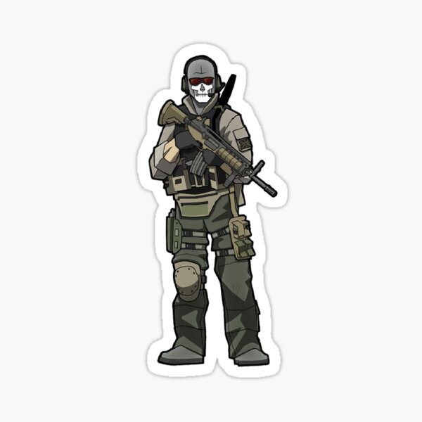 "Ghost COD" Sticker by NewDesignFR | Redbubble