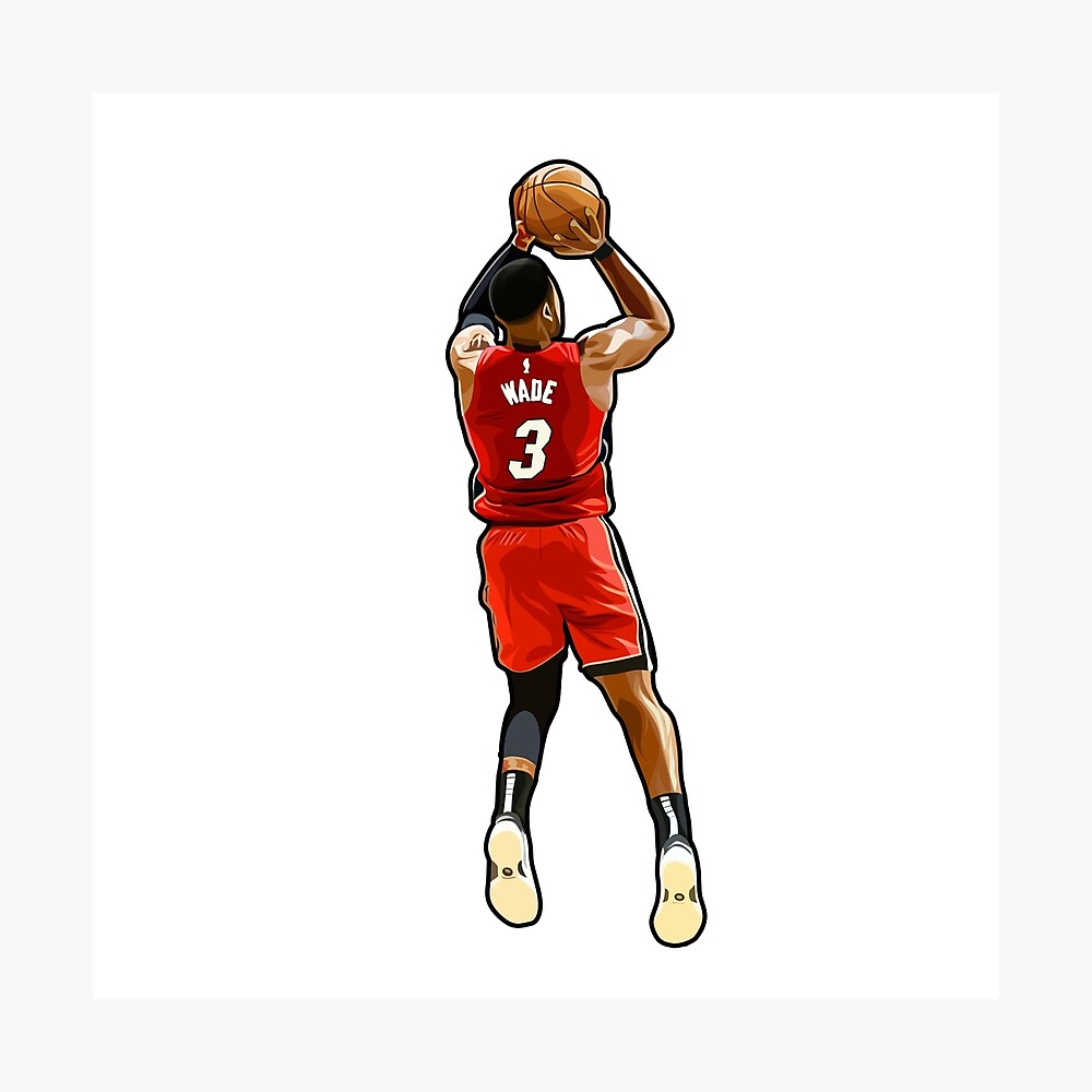 Prints Digital Prints Art & Collectibles Dwayne Wade 3 Miami Heat ...