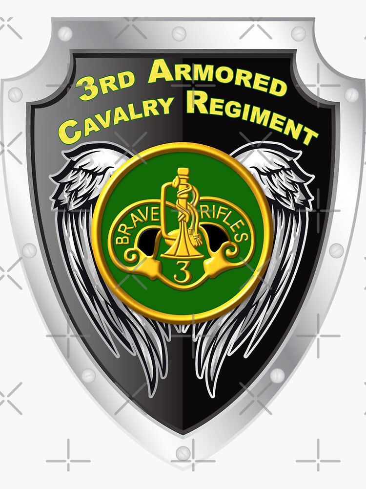 "3rd Armored Cavalry Regiment " Sticker by SoldierAlways | Redbubble