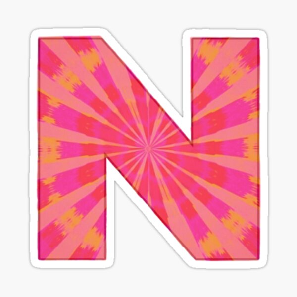"Letter "N"" Sticker for Sale by syrenas-shop | Redbubble