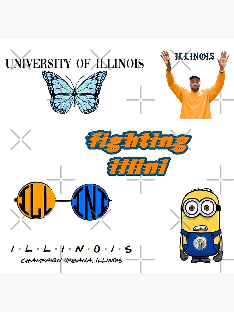 "UIUC MINI STICKER PACK" Poster for Sale by abbymoriartyy | Redbubble