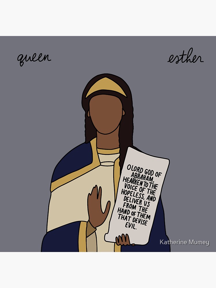 "Queen Esther" Sticker for Sale by Katemumey | Redbubble