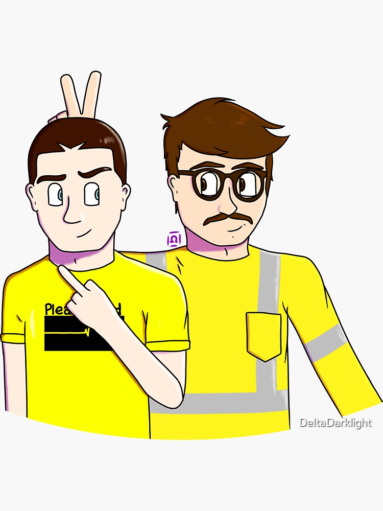 "dan vs daniel (alt version)" Sticker for Sale by DeltaDarklight ...