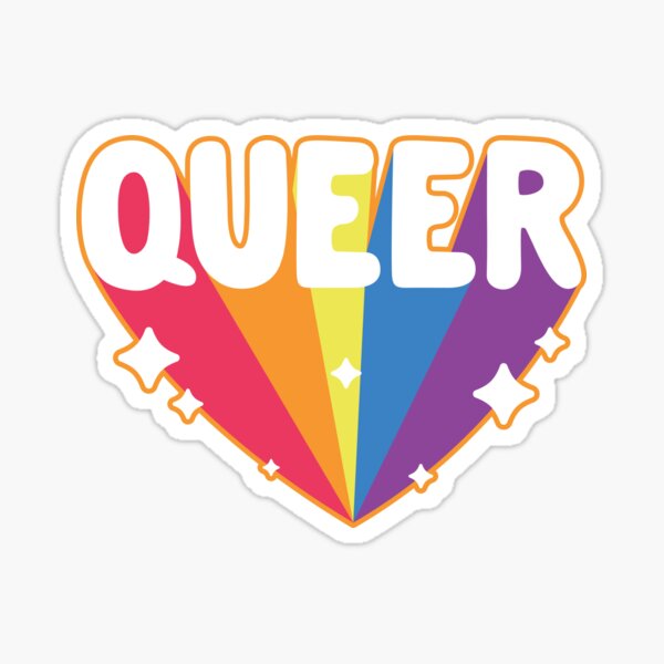 "Queer Rainbow Gay Pride " Sticker for Sale by markz66 | Redbubble