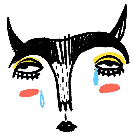 "Crying devil" Poster by VeroPi | Redbubble