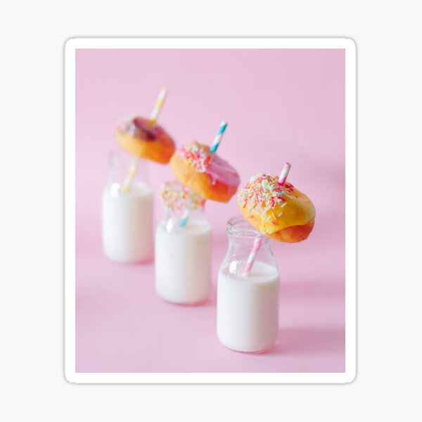 "Pink Aesthetic Donuts & Sprinkles" Sticker for Sale by funcooldesigns ...