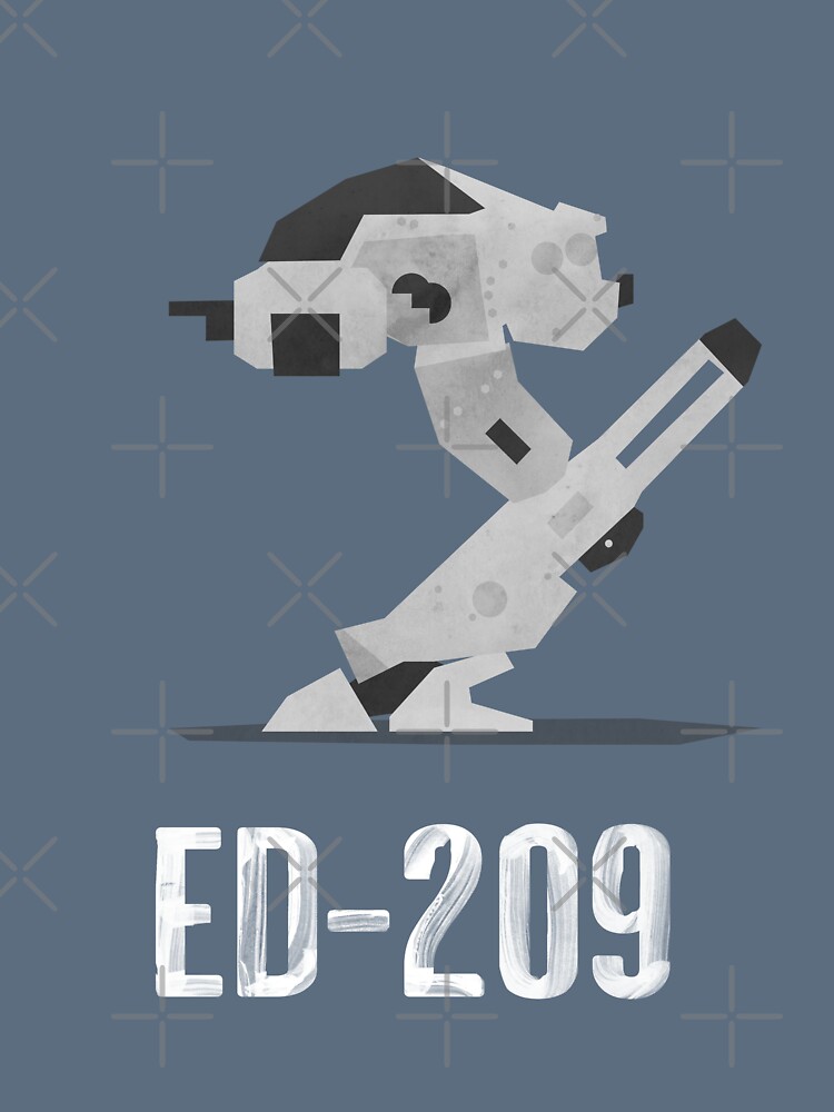 "ED 209 ROBOCOP" Sticker by art-fox | Redbubble