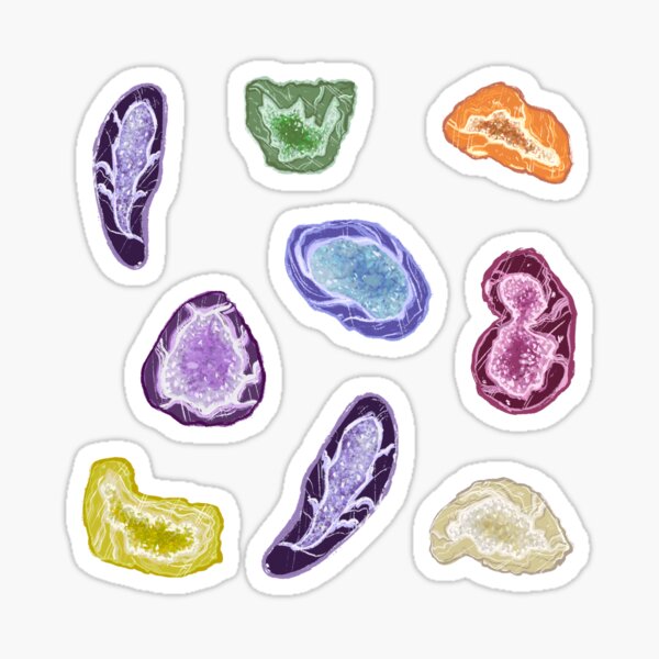 "Celestial geodes pattern" Sticker for Sale by Howlites | Redbubble