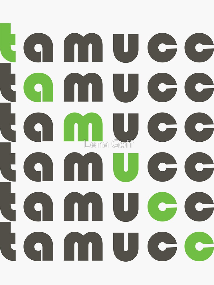 "Copy of TAMUCC" Sticker for Sale by yee2th3haw | Redbubble