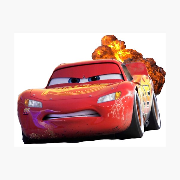 "Lightning McQueen " Photographic Print for Sale by shining-art | Redbubble