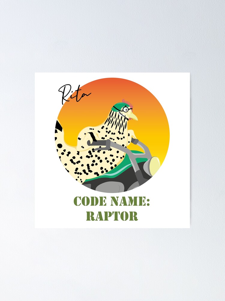 "Rita - Code Name: Raptor" Poster for Sale by maddz-la | Redbubble