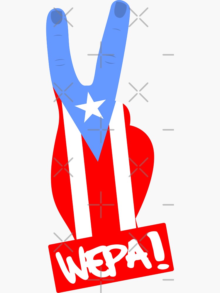 "Wepa Flagge Puerto Rico Slang" Sticker von byDarling | Redbubble