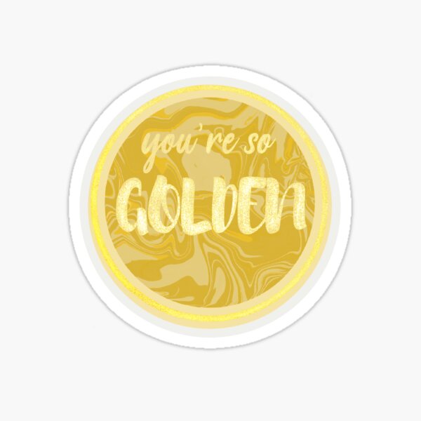 "Golden by Harry Styles" Sticker for Sale by chloemunoz | Redbubble