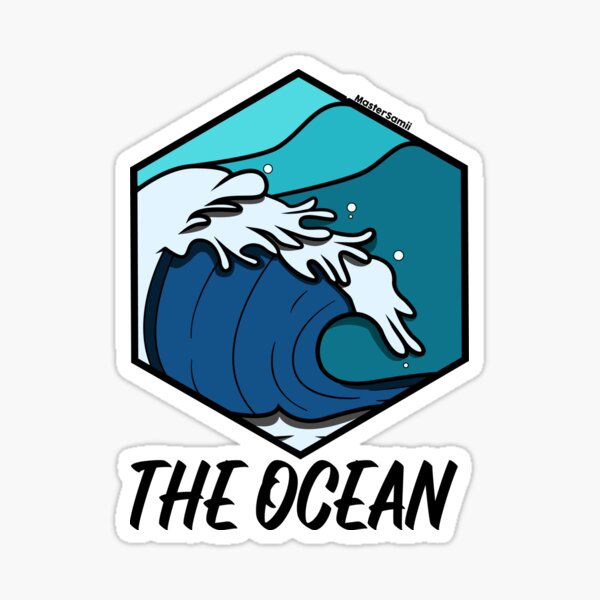 "Wave Logo" Sticker by mastersamii | Redbubble