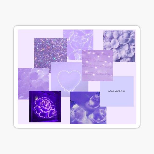 "light purple aesthetic" Sticker by Lucia-art | Redbubble