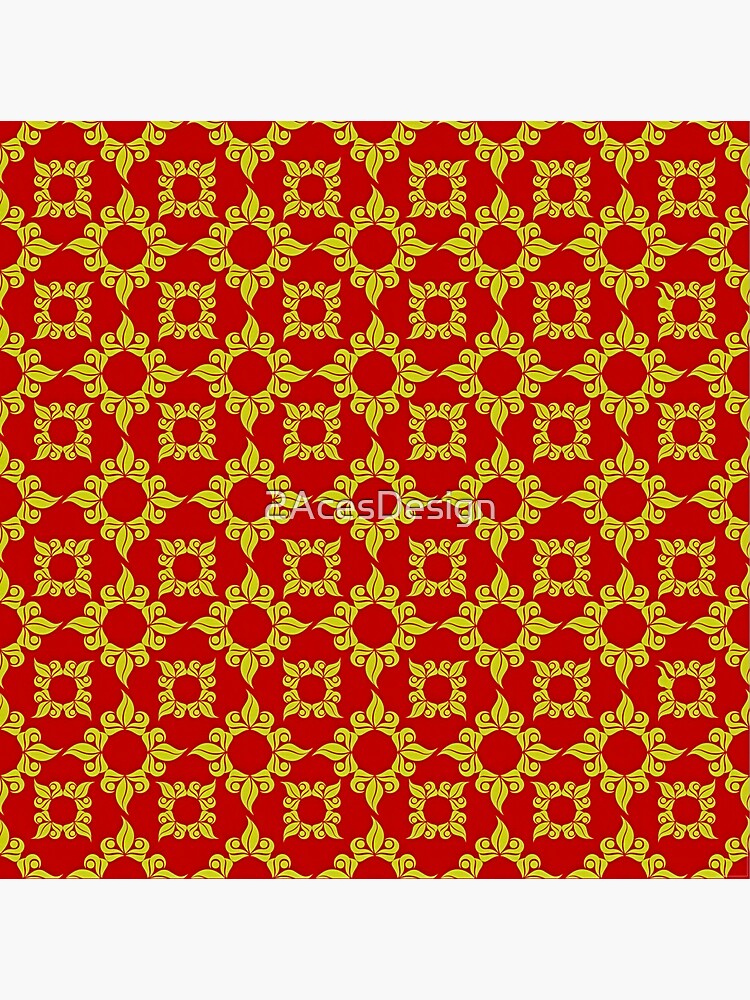 "Red and Gold Baroque Pattern | Rich, royal colors, vintage stylish ...
