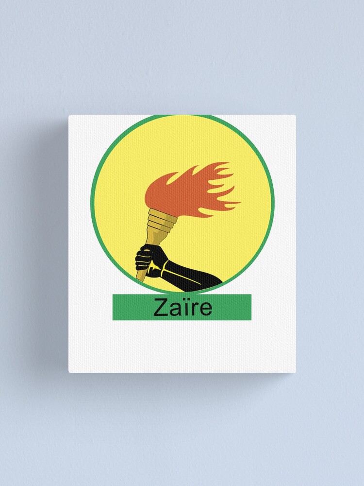" in long form the Republic of Zaire" Canvas Print for Sale by E9design ...