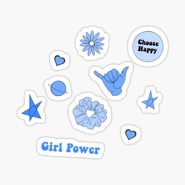 "Blue sticker pack" Sticker for Sale by lucystickers3 | Redbubble