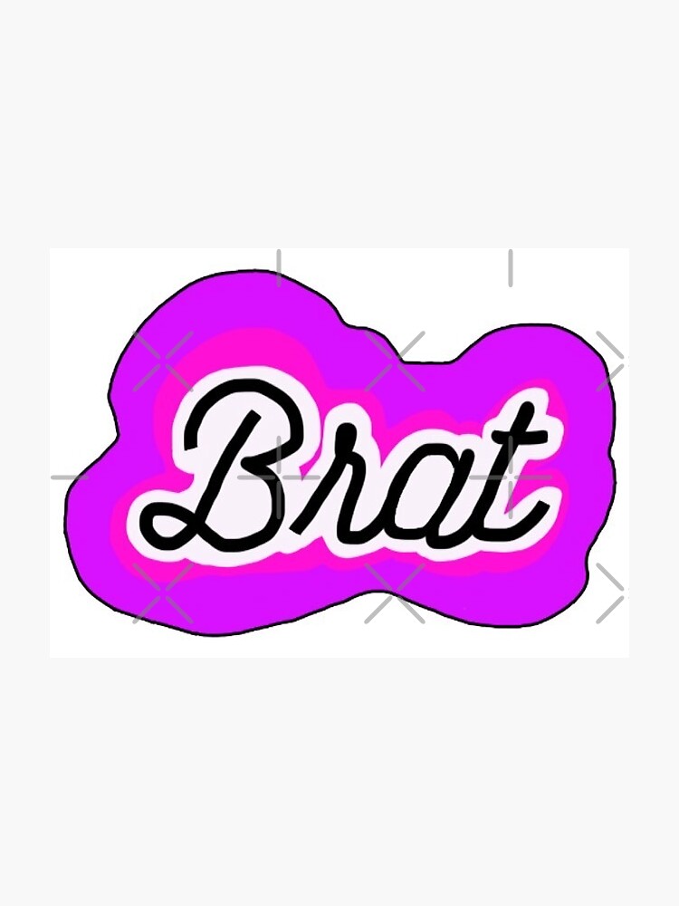 "Brat" Sticker by meganxxd | Redbubble